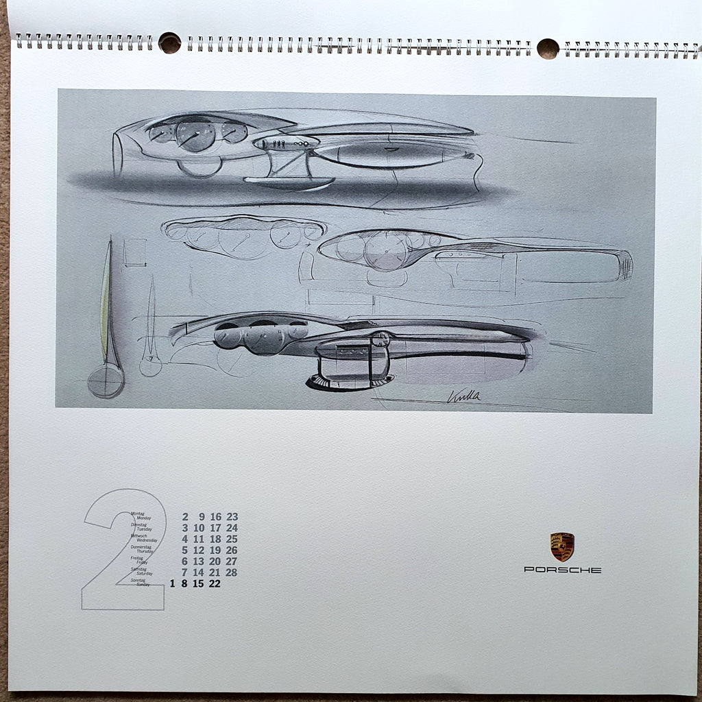 Porsche Calendar STYLE 1992 Official Genuine Original in box ...