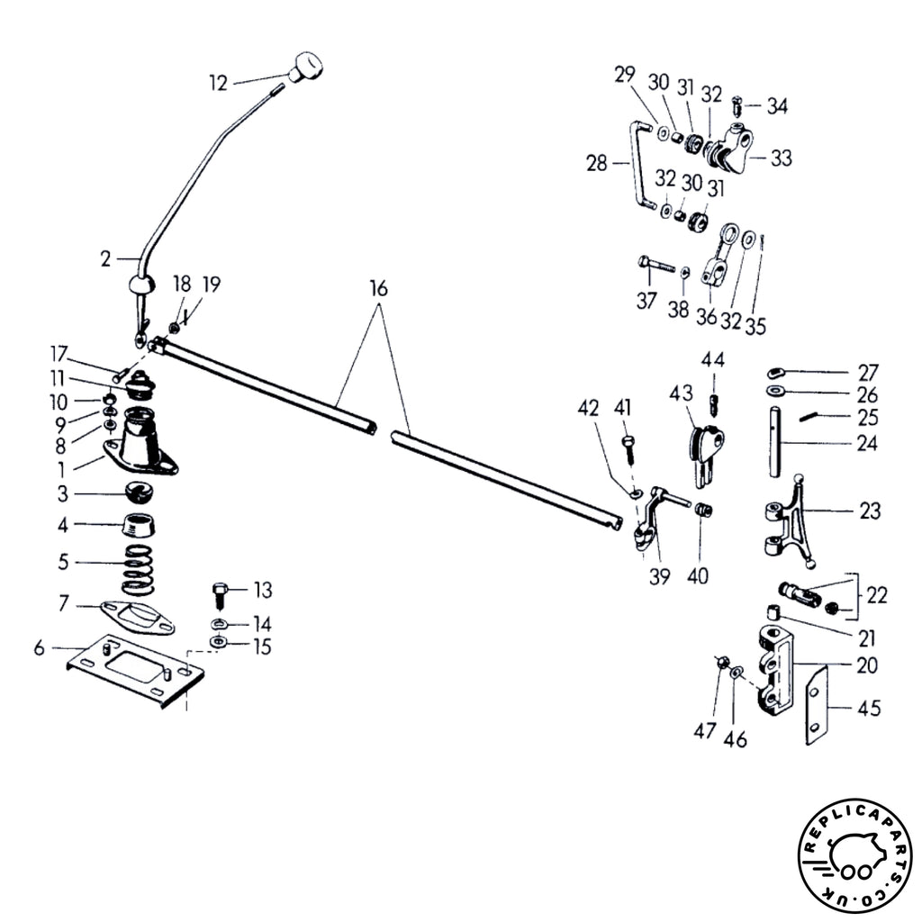 Porsche 356 A 1955-59 Gear Shift Mechanism Sliding Bushing Replaces 64 ...